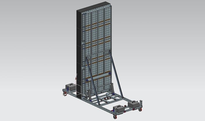 Portable wall system for RF protection